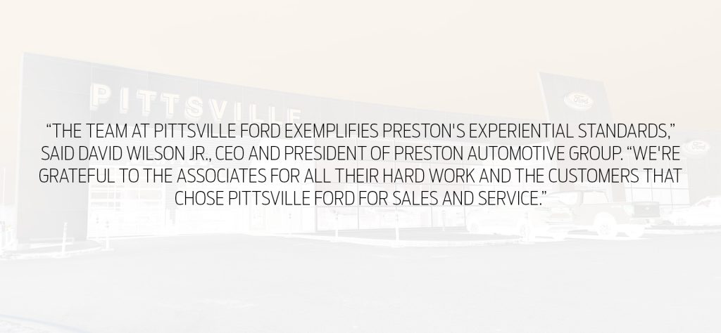 Pittsville Ford Achieves One Ford Elite Winner Award – Pittsville ...